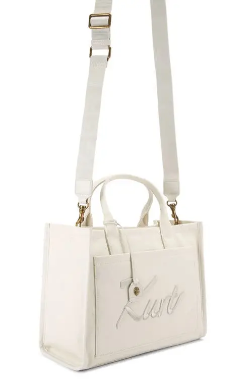 Kurt Geiger Cotton Canvas Tote - White