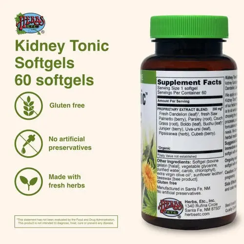 TRACE MINERALS Kidney Tonic Softgelsfunction Supplementnatural With Dandelion