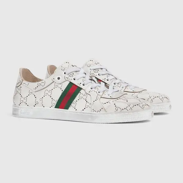 Gucci Gg Leather Low-top Sneakers