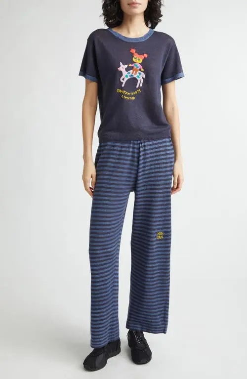 YANYAN Mabo Stripe Linen Pants
