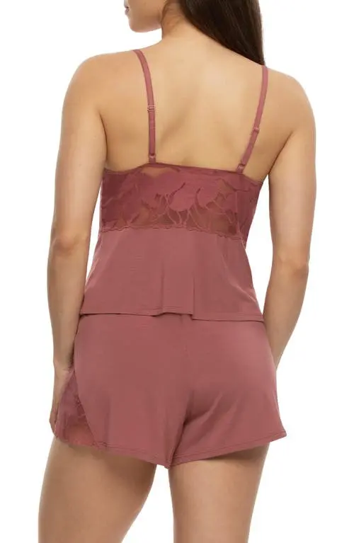 Felina Annalisa Short Pajamas - Roan Rouge