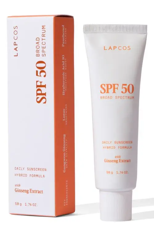 LAPCOS Daily Sunscreen Spf 50 Hybrid Formula - White