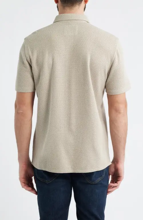 Johnston & Murphy Linden Textured Short Sleeve Button-up Shirt