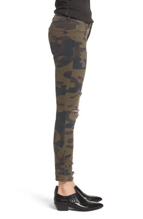 TINSEL Ripped Camouflage Jeggings