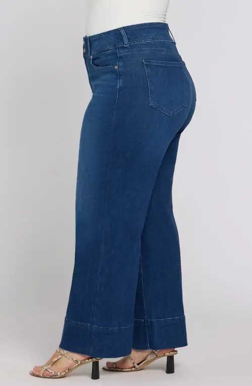 NYDJ Teresa Wide-leg Jeans With Wide Hem - Deep Wave