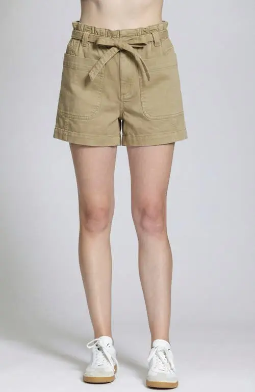APNY Coastal Tie Waist Shorts - Sage