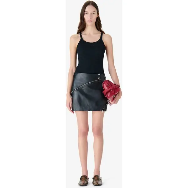 IRO PARIS Marinar Leather Skirt - Black