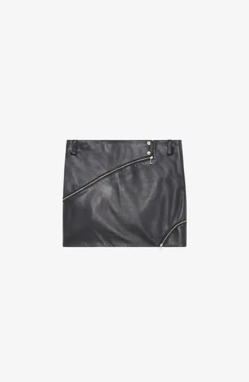 IRO PARIS Marinar Leather Skirt