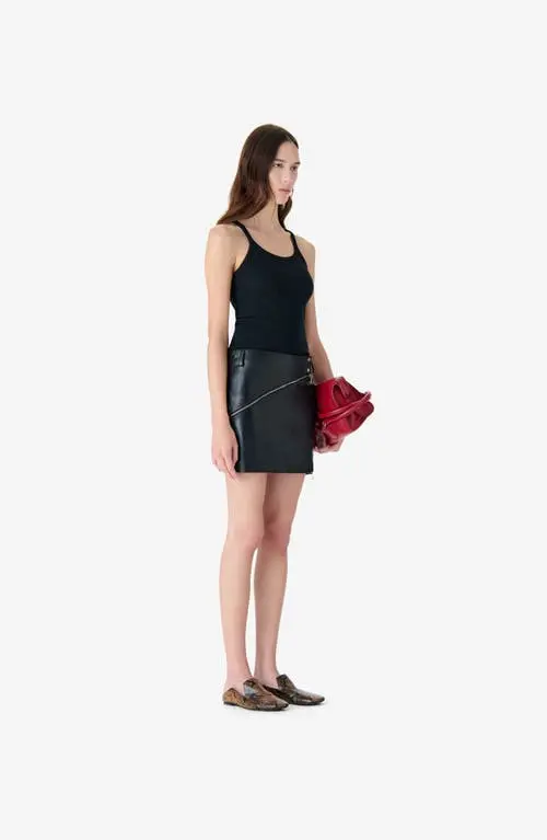 IRO PARIS Marinar Leather Skirt