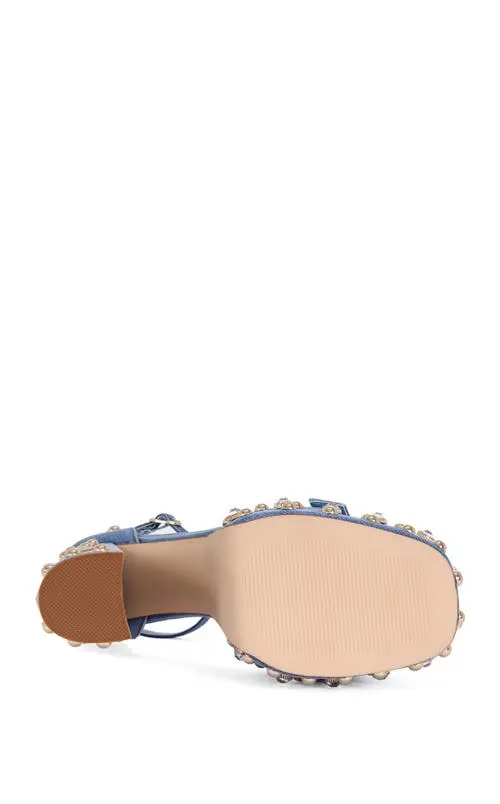 AZALEA WANG Evgenia Block Sandal