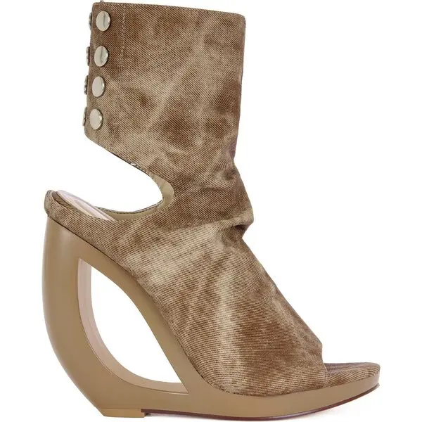 AZALEA WANG Circos Wedge Sandal - Brown