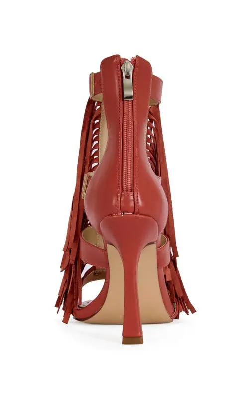 AZALEA WANG Sumac Stiletto Sandal - Red