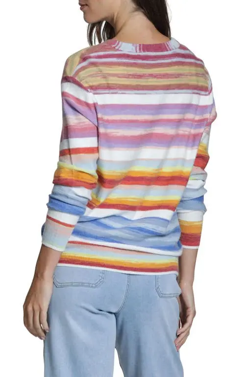 APNY Space Dye Stripe Cardigan