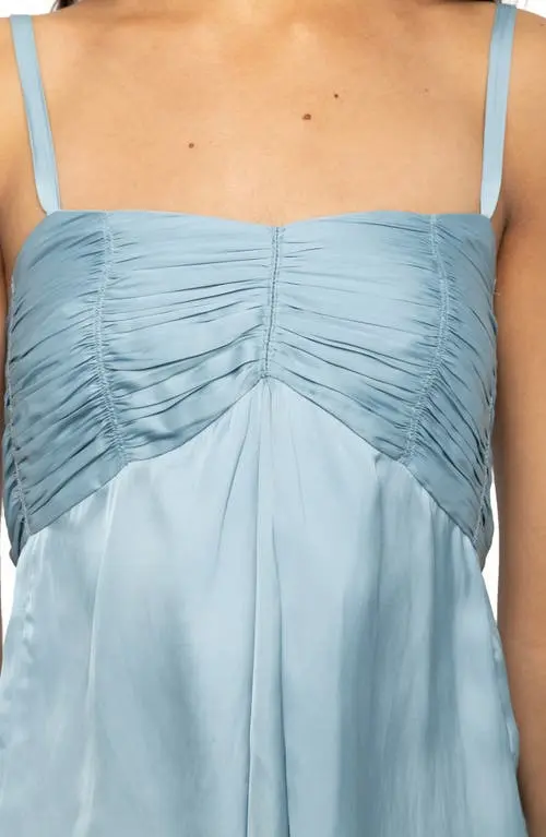 Zadig&Voltaire Cippie Pleated Satin Camisole - Sky
