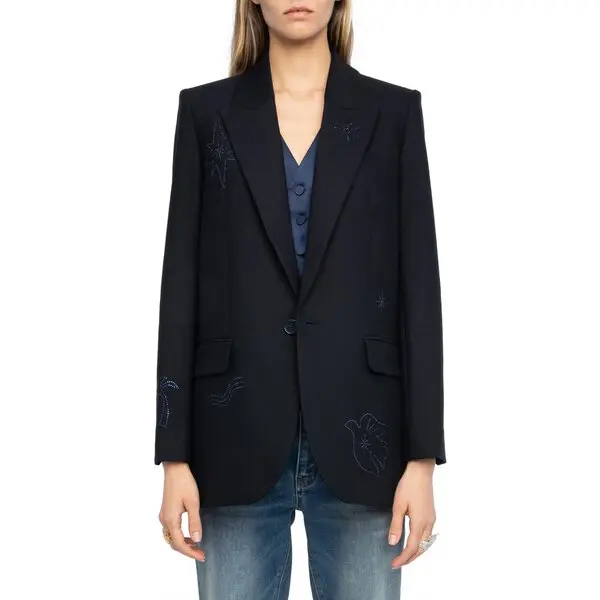 Zadig&Voltaire Vival Rhinestone Blazer