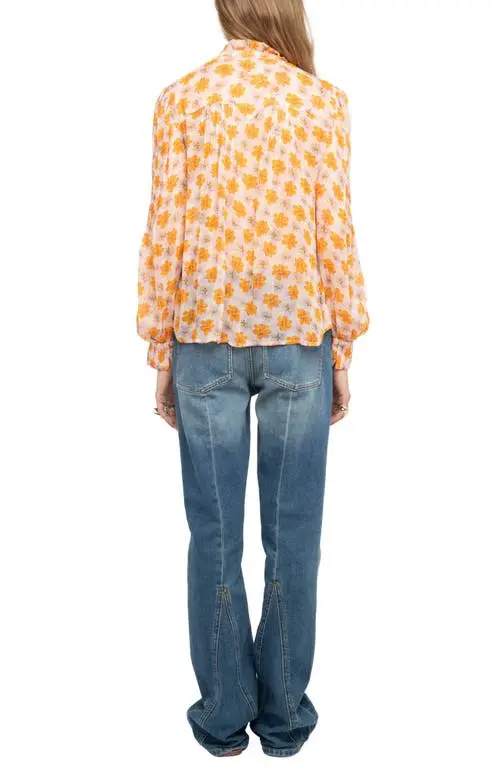 Zadig&Voltaire Timz Mousseline Floral Top