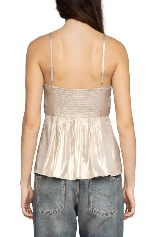 Zadig&Voltaire Cippie Pleated Metallic Camisole - Gold