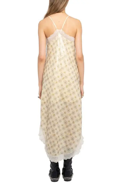 Zadig&Voltaire Ristyl Mirror Flowers Sequin Slipdress - Vanille