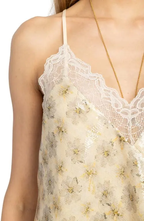 Zadig&Voltaire Christy Sequin Floral Cami