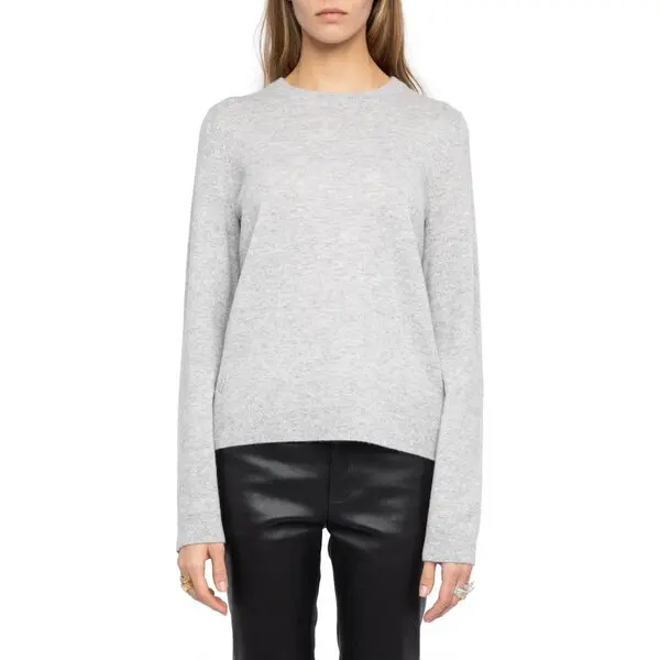 Zadig&Voltaire Cera Wool & Cashmere Sweater - Light Grey