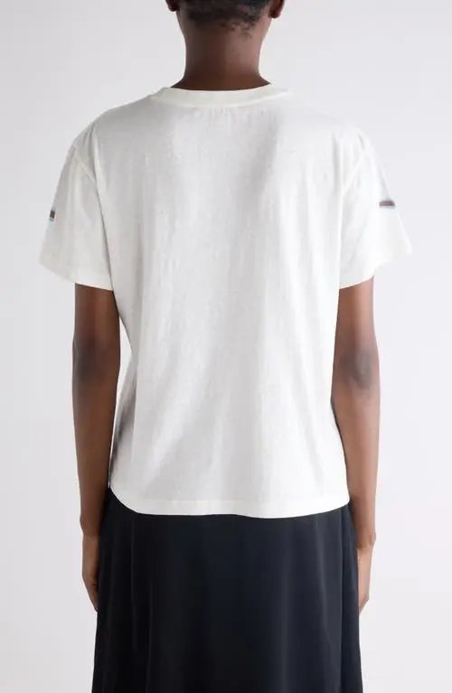 Acne Studios Trompe L'oeil Logo Graphic T-shirt - White