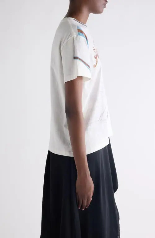 Acne Studios Trompe L'oeil Logo Graphic T-shirt - White