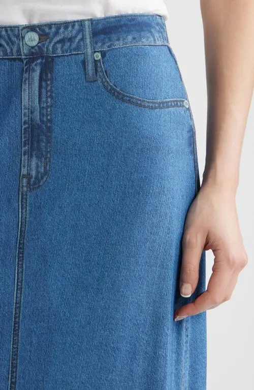 CITY BLUES Denim Mesh Maxi Skirt
