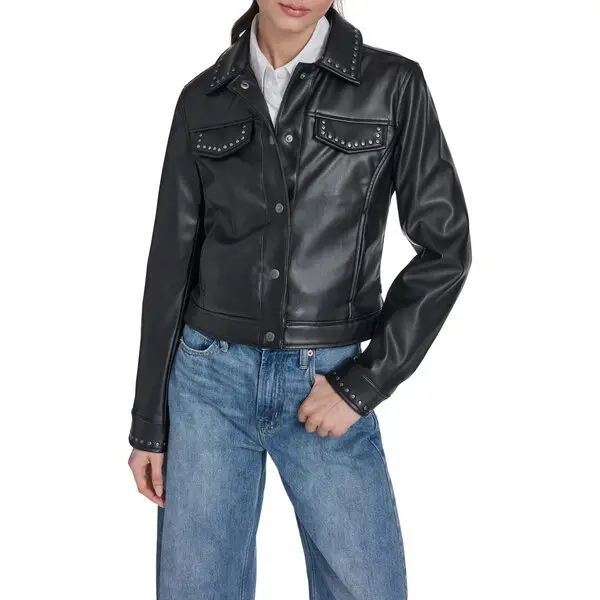 LEVI'S Studded Faux Leather Jacket