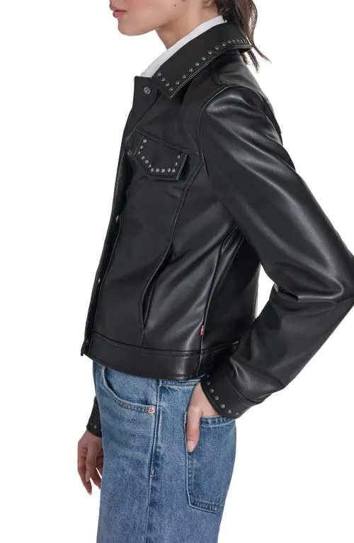 LEVI'S Studded Faux Leather Jacket