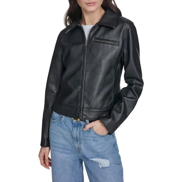 LEVI'S Faux Leather Jacket - Black