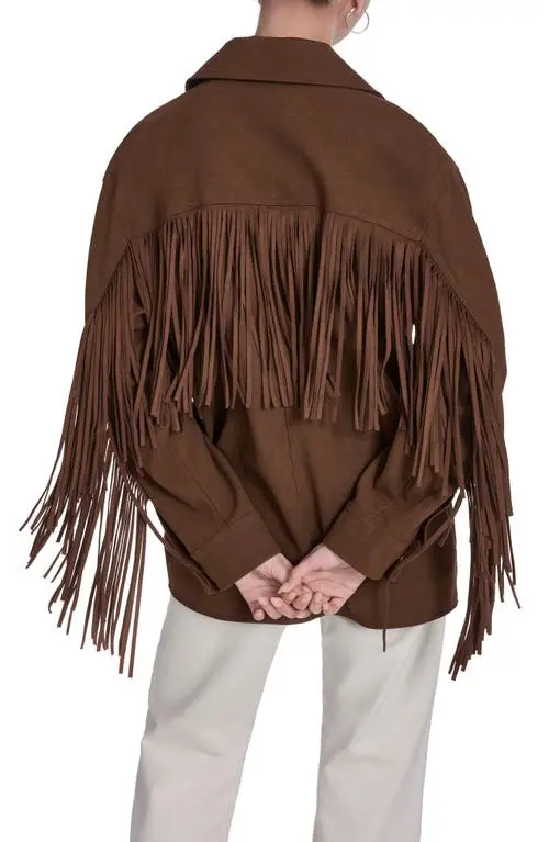 LEVI'S Fringe Faux Suede Chore Jacket