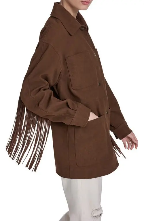 LEVI'S Fringe Faux Suede Chore Jacket
