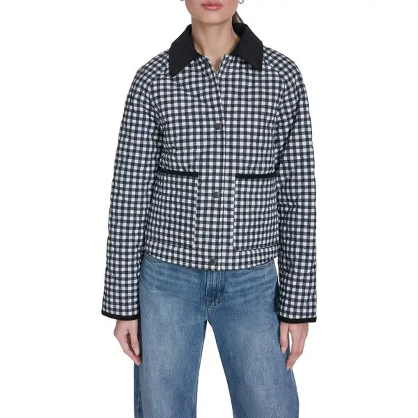 LEVI'S Quilted Barn Jacket - Bk Wt Ging