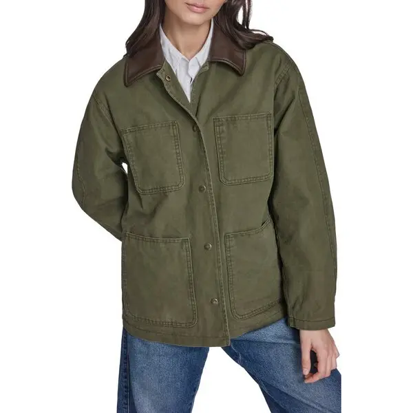LEVI'S Contrast Collar Field Jacket - Olive