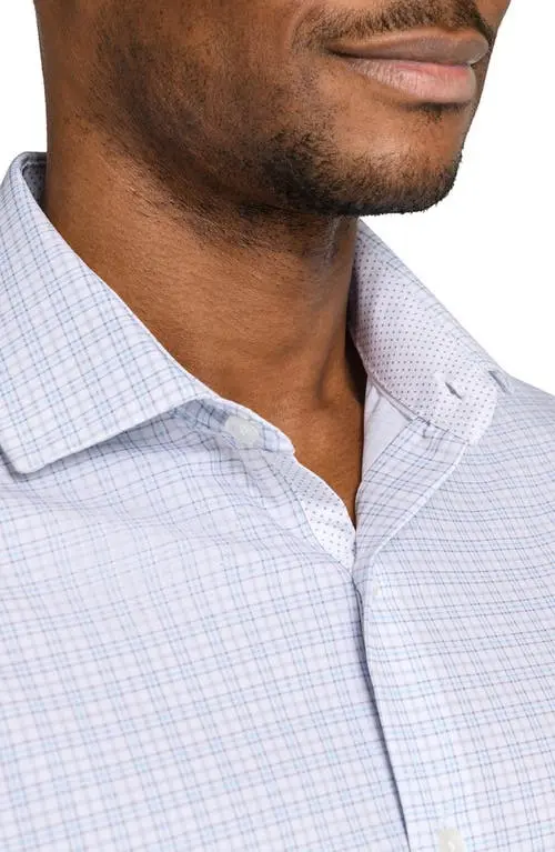 W.R.K Slim Fit Microcheck Performance Dress Shirt