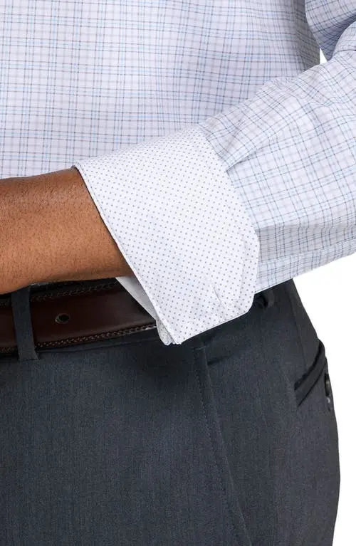 W.R.K Slim Fit Microcheck Performance Dress Shirt