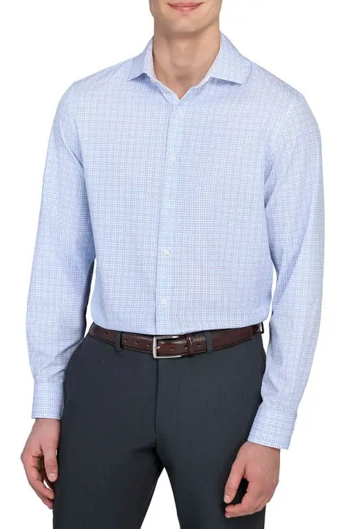 W.R.K Slim Fit Microcheck Performance Dress Shirt
