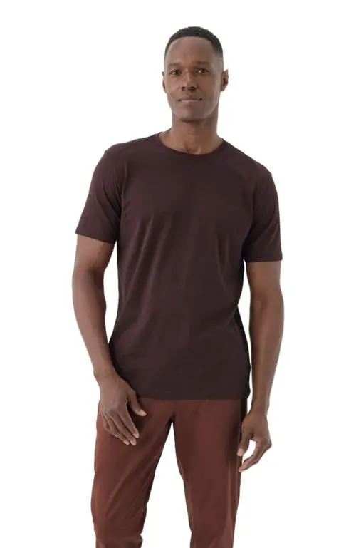 PACT Organic Cotton Softspun Essential Crewneck Tee - Plum