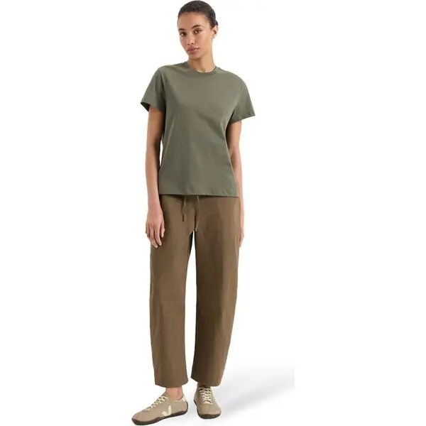 PACT Organic Cotton Softspun Essential Crewneck Tee - Dusted Green