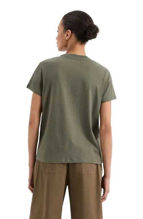PACT Organic Cotton Softspun Essential Crewneck Tee - Dusted Green