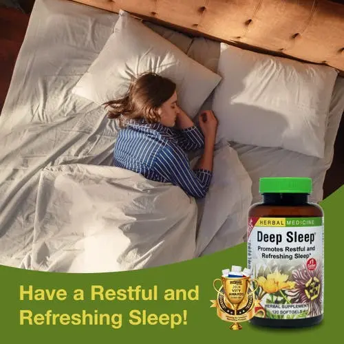 HERBS ETC. Deep Sleep Herbal Sleep Support Softgels