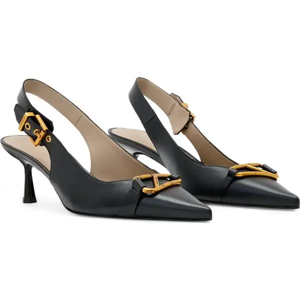 ALLSAINTS Hera Pointed Toe Slingback Pump - Black