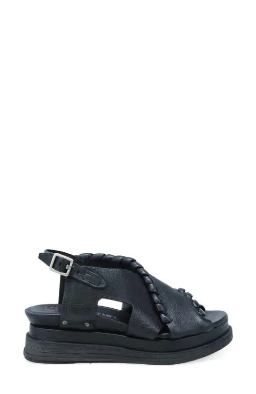 A.S.98 Lumi Platform Sandal - Black