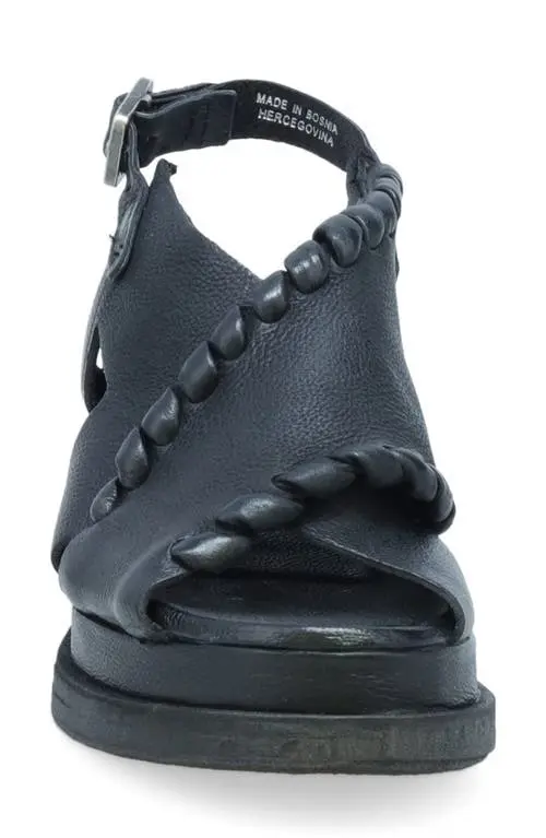 A.S.98 Lumi Platform Sandal - Black