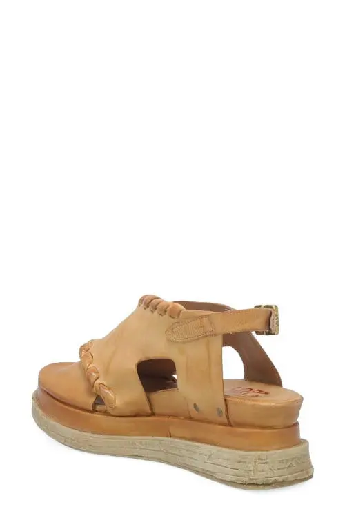 A.S.98 Lumi Platform Sandal - Camel