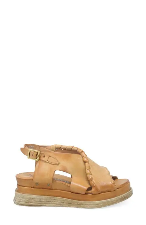 A.S.98 Lumi Platform Sandal - Camel