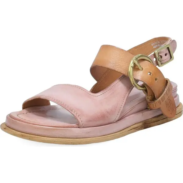 A.S.98 Seger Quarter Strap Sandal - Blush
