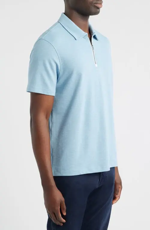 Bugatchi Quarter Zip Polo - Ether