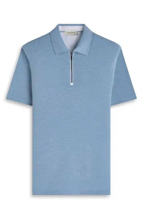 Bugatchi Quarter Zip Polo - Ether