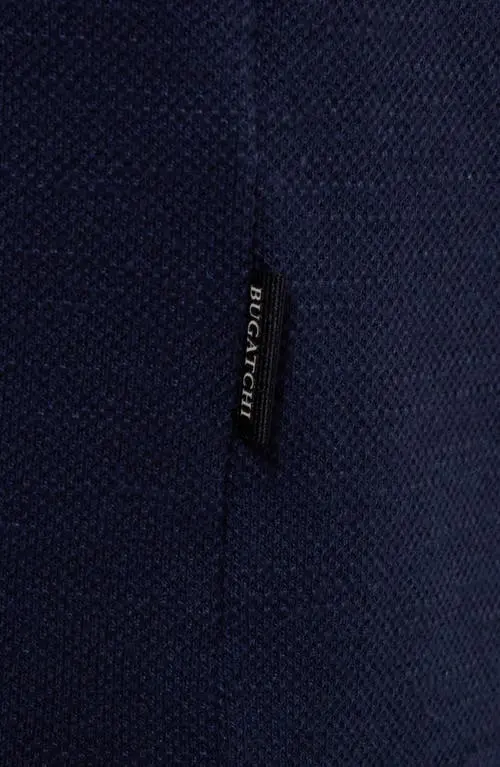 Bugatchi Quarter Zip Polo - Navy